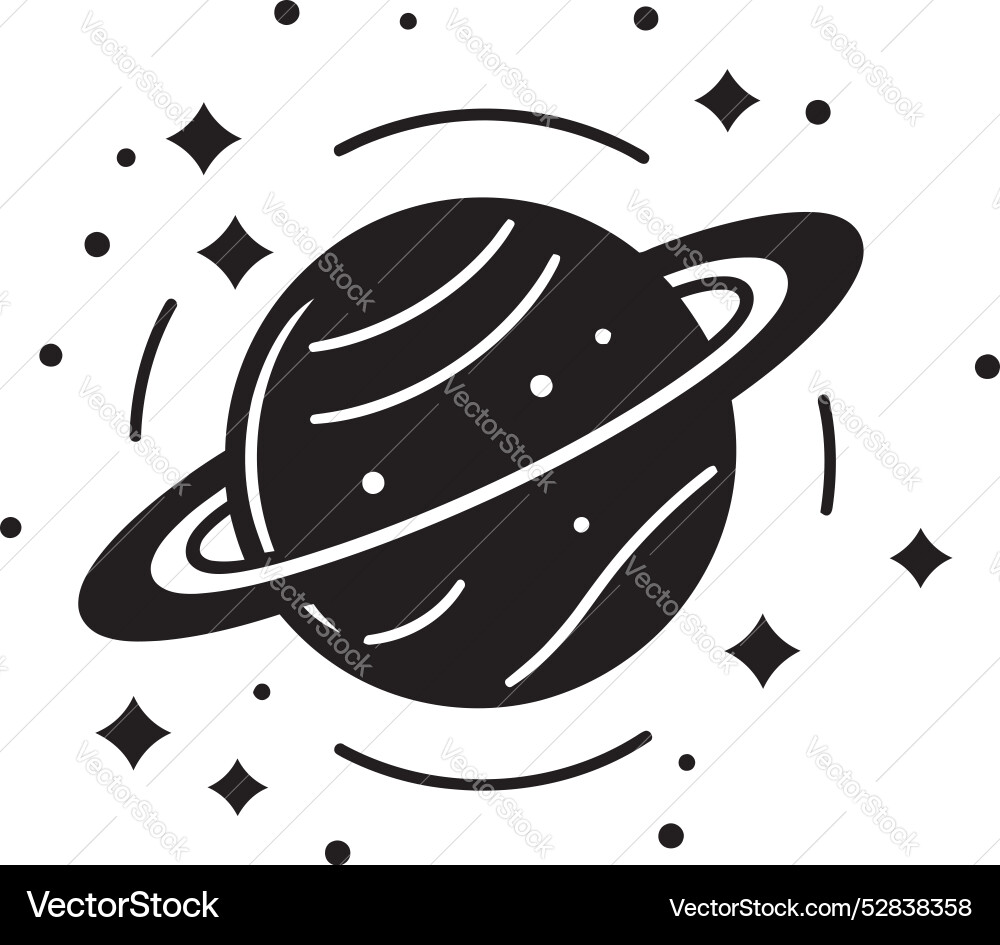 Nebula mark icon design for space astral seal Vector Image