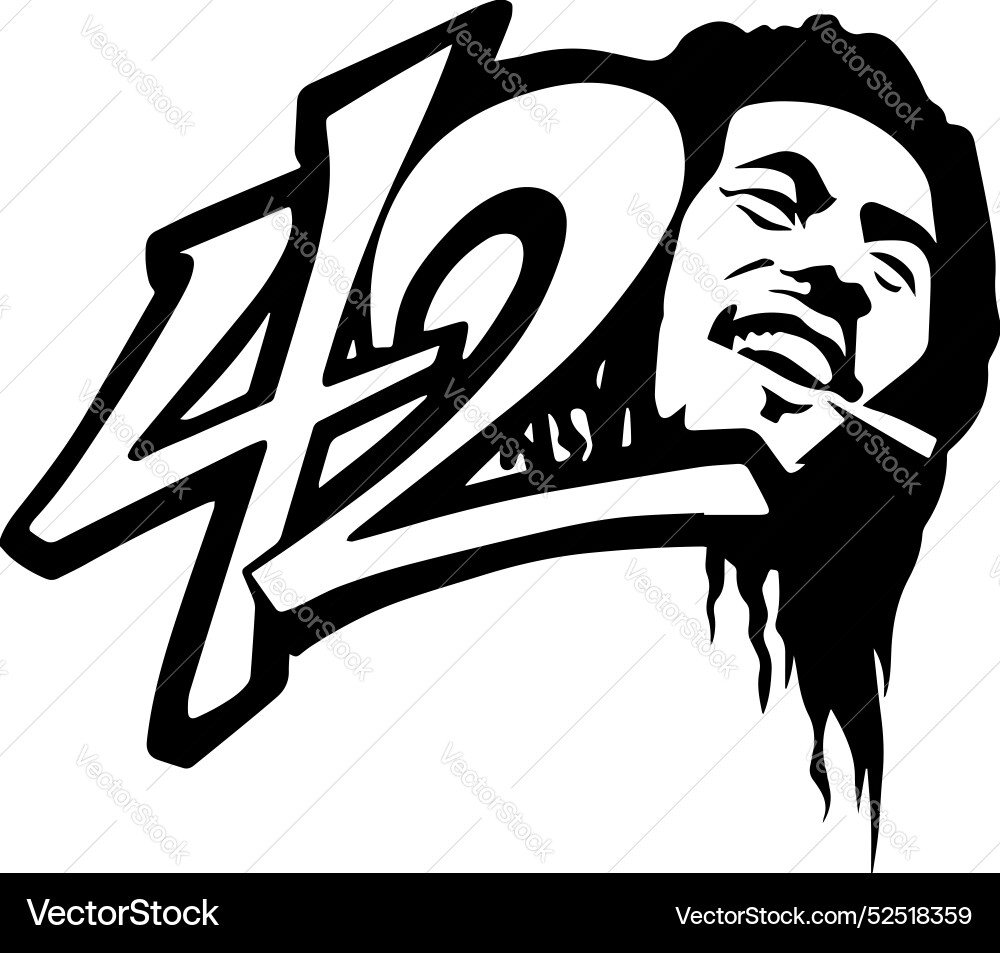 420 svg weed marijuana stoner smoking Royalty Free Vector