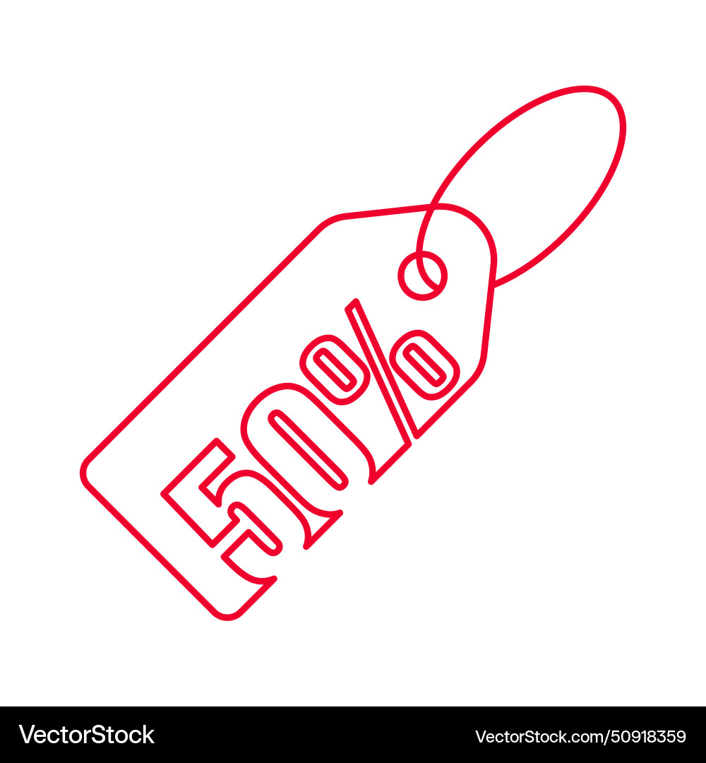 Discount price tag Royalty Free Vector Image - VectorStock