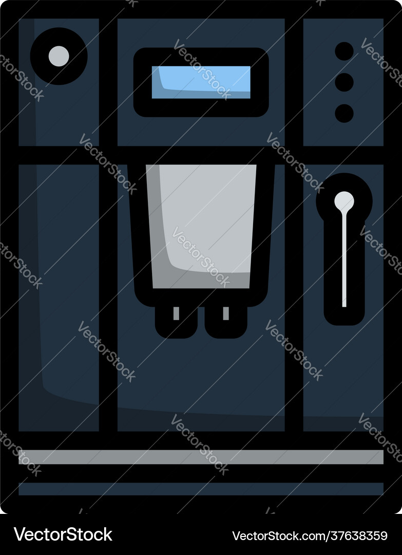 Kitchen coffee machine icon Royalty Free Vector Image