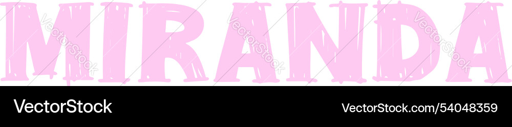 Miranda you are my unicorn Royalty Free Vector Image