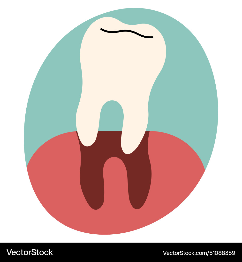 Teeth single 22 Royalty Free Vector Image - VectorStock