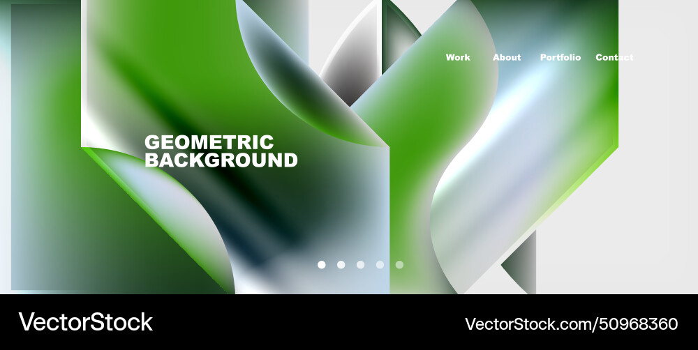 Abstract geometric shapes web design page Vector Image