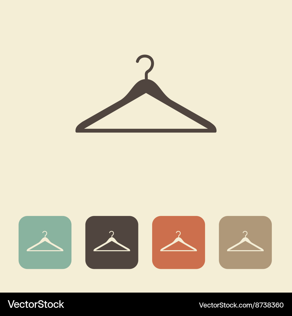 Clothes hanger Royalty Free Vector Image - VectorStock
