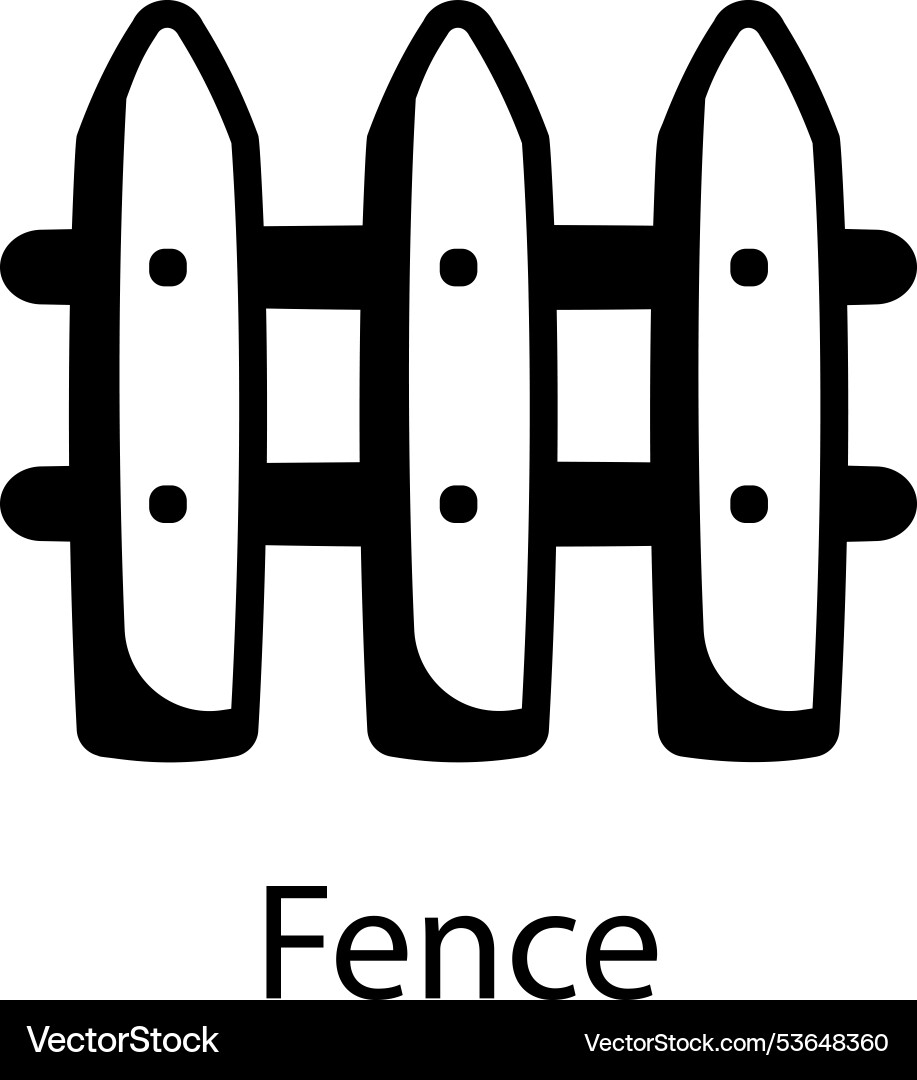 Fence Royalty Free Vector Image - VectorStock