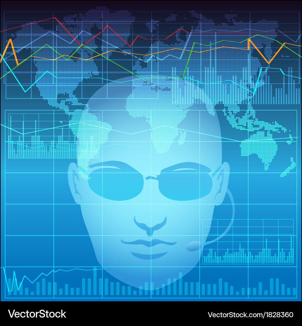 Financial analyst Royalty Free Vector Image - VectorStock