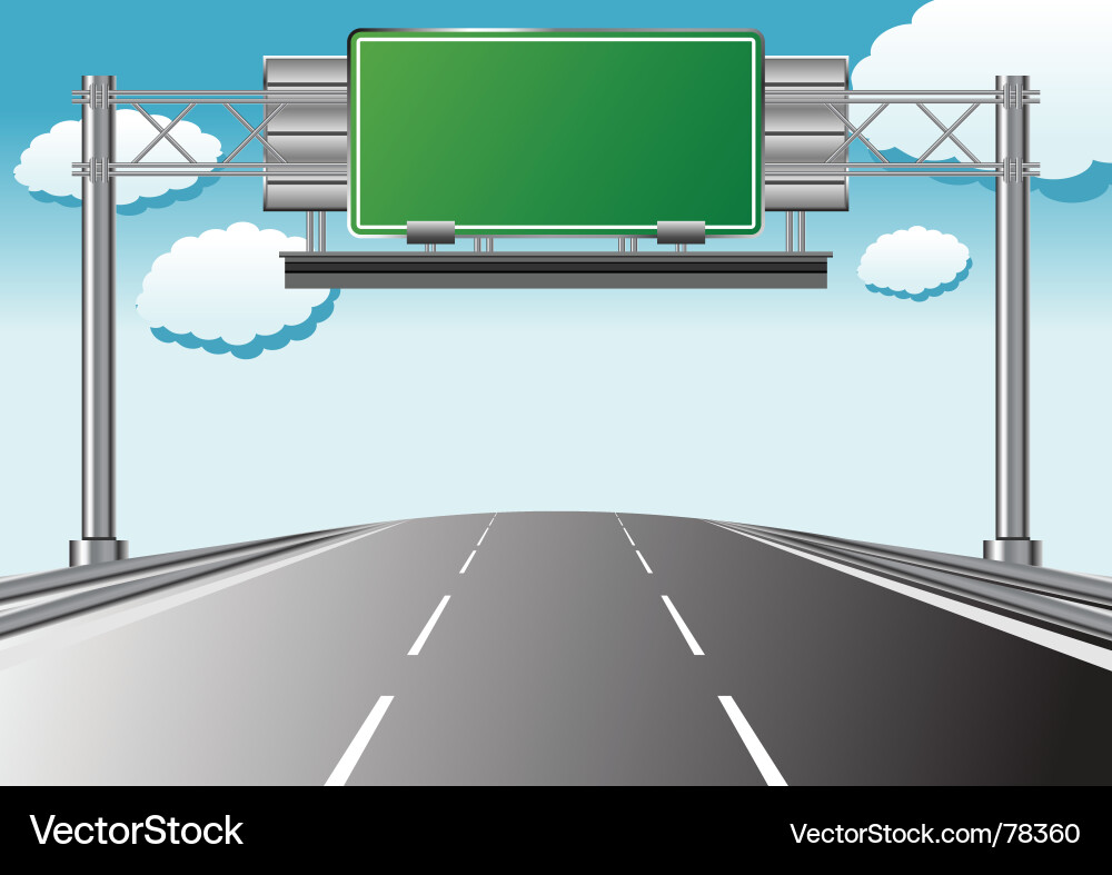 Highway information Royalty Free Vector Image - VectorStock