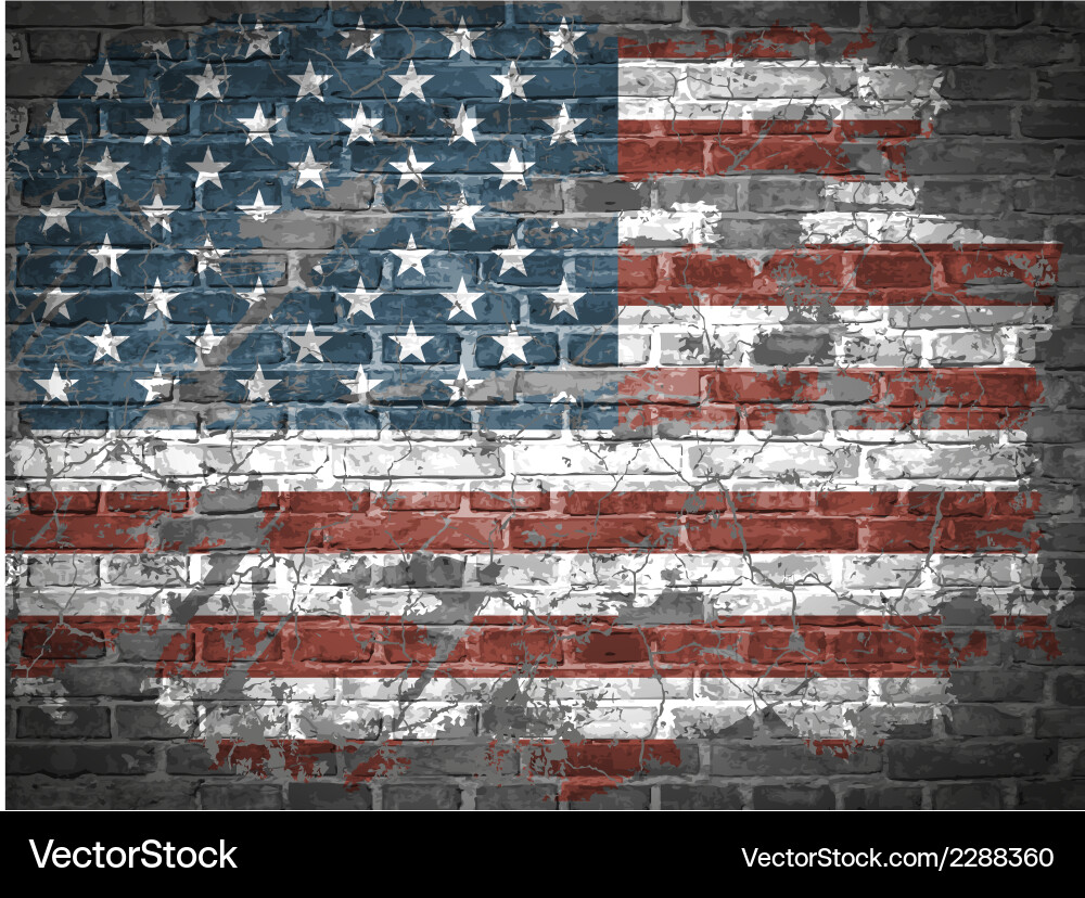 Old american flag Royalty Free Vector Image - VectorStock