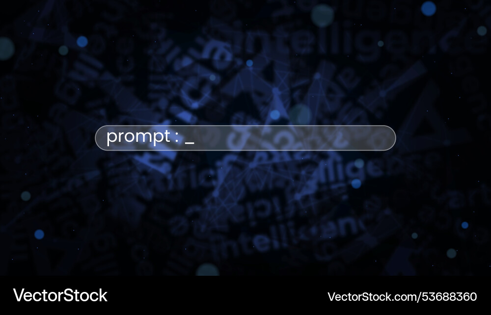 Search bar concept with prompt word for Royalty Free Vector
