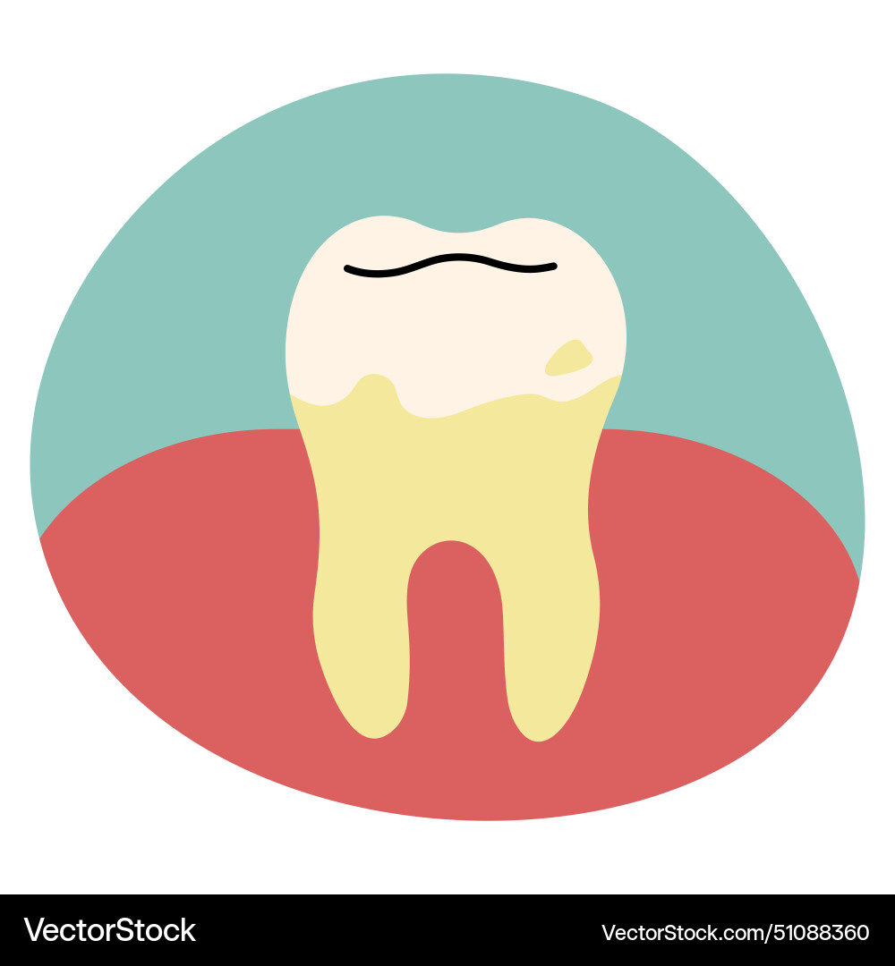 Teeth single 23 Royalty Free Vector Image - VectorStock