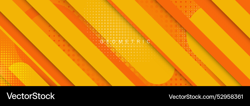 Abstract background with yellow and orange Vector Image