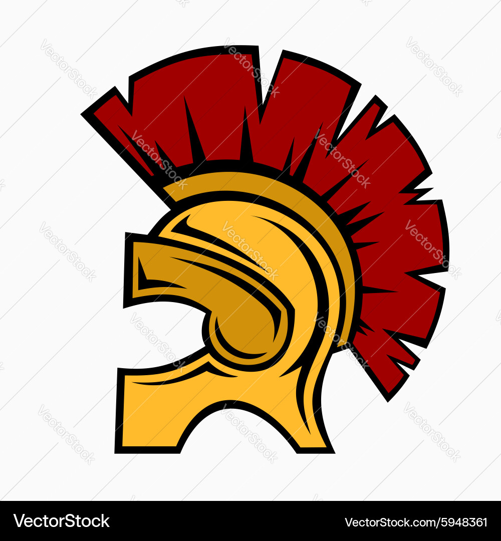 Roman helmet Royalty Free Vector Image - VectorStock