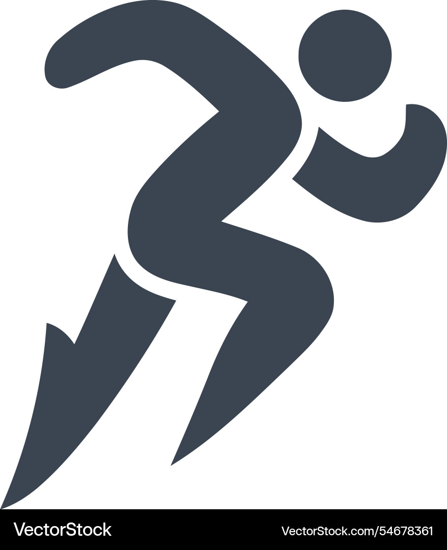 Running motion icon Royalty Free Vector Image - VectorStock