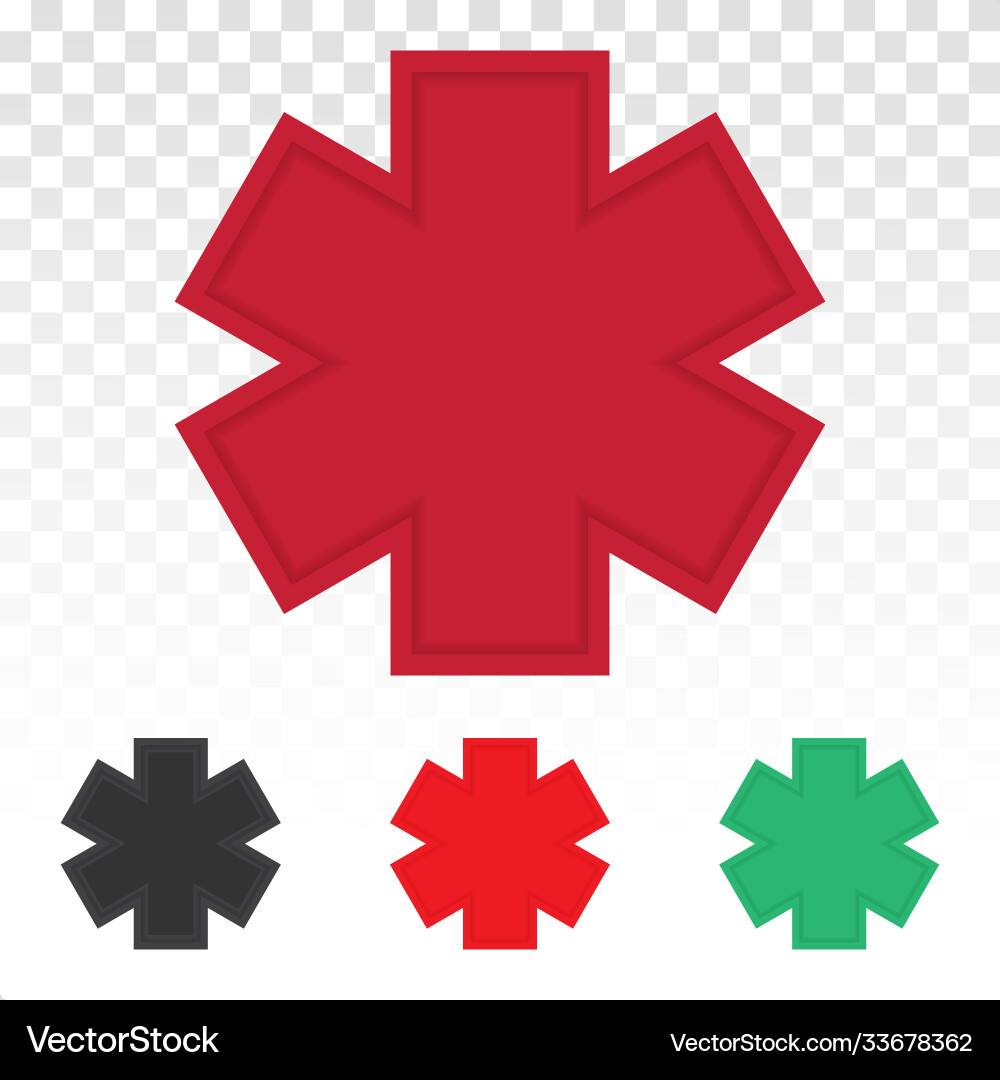 Life Star Medical Icon Royalty Free Vector Image