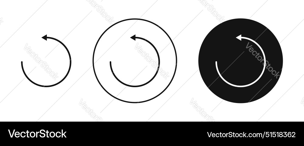 Undo icon Royalty Free Vector Image - VectorStock