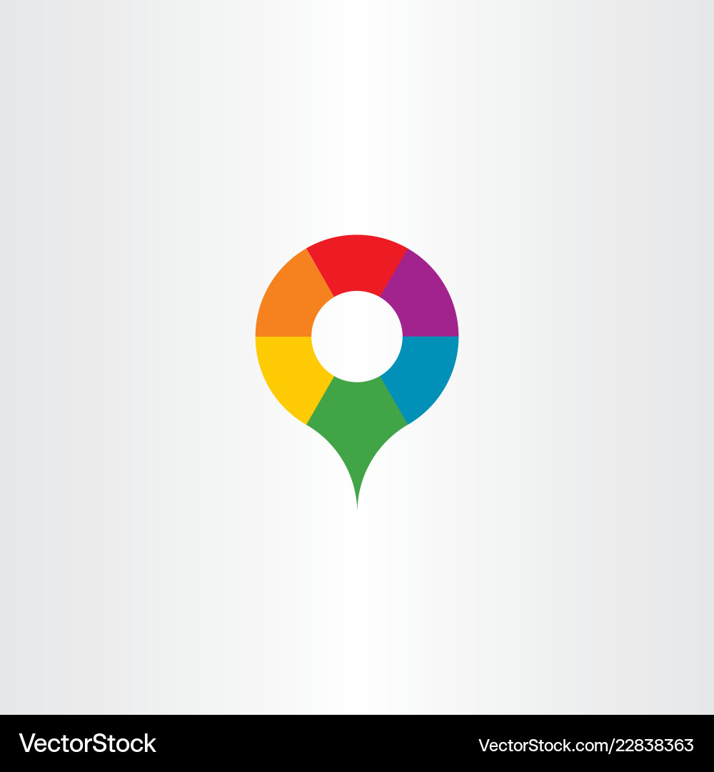 Colorful Letter O Logo Icon Royalty Free Vector Image