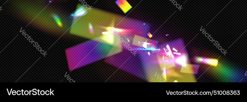 Diamond flare overlay effect Royalty Free Vector Image