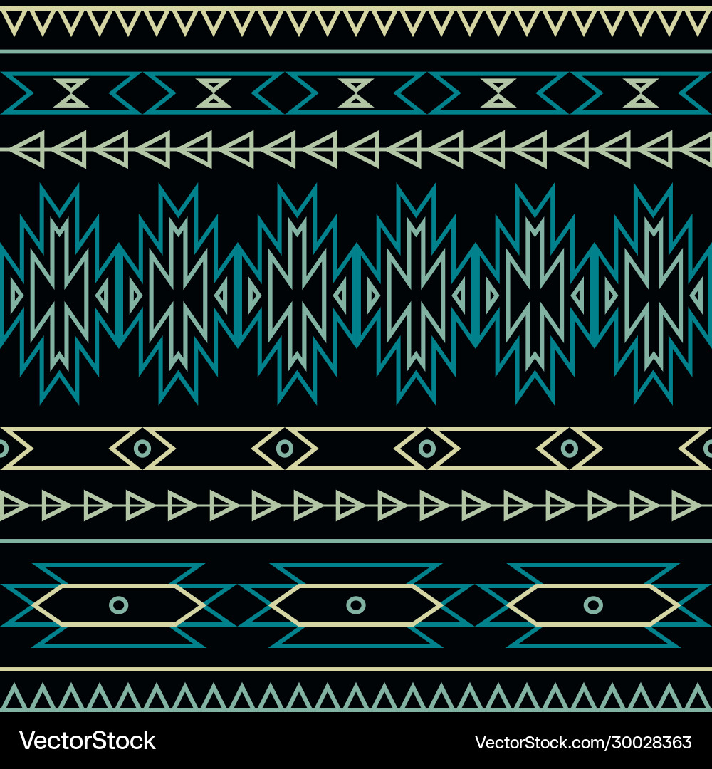 Seamless colorful decorative ethnic pattern Vector Image