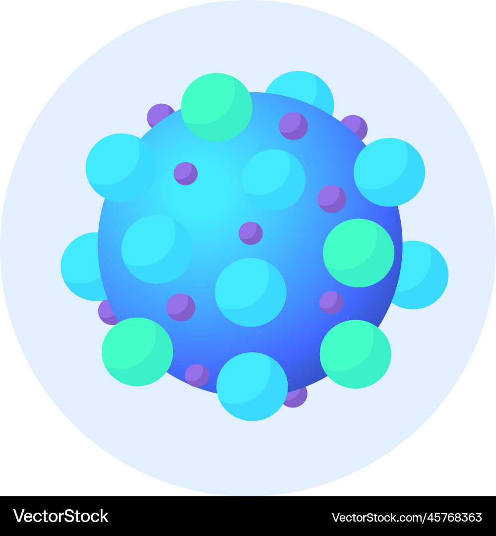 Virus bacteria cell composition Royalty Free Vector Image