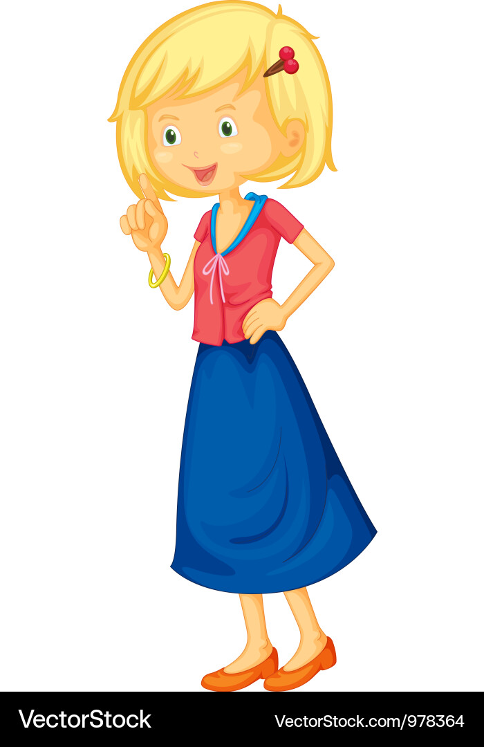 Cartoon girl Royalty Free Vector Image - VectorStock