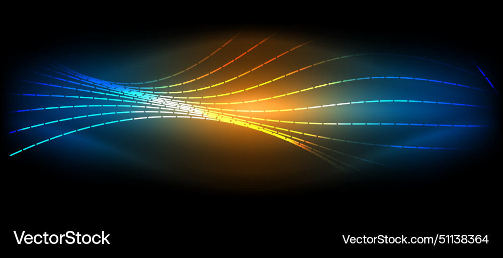 Electric blue wave resembling a meteorological Vector Image