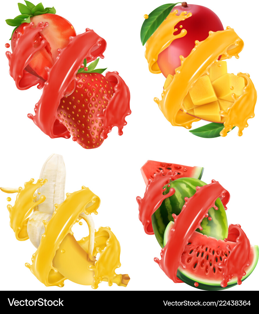 Fresh Fruit Splash - Mango, Watermelon, Strawberry