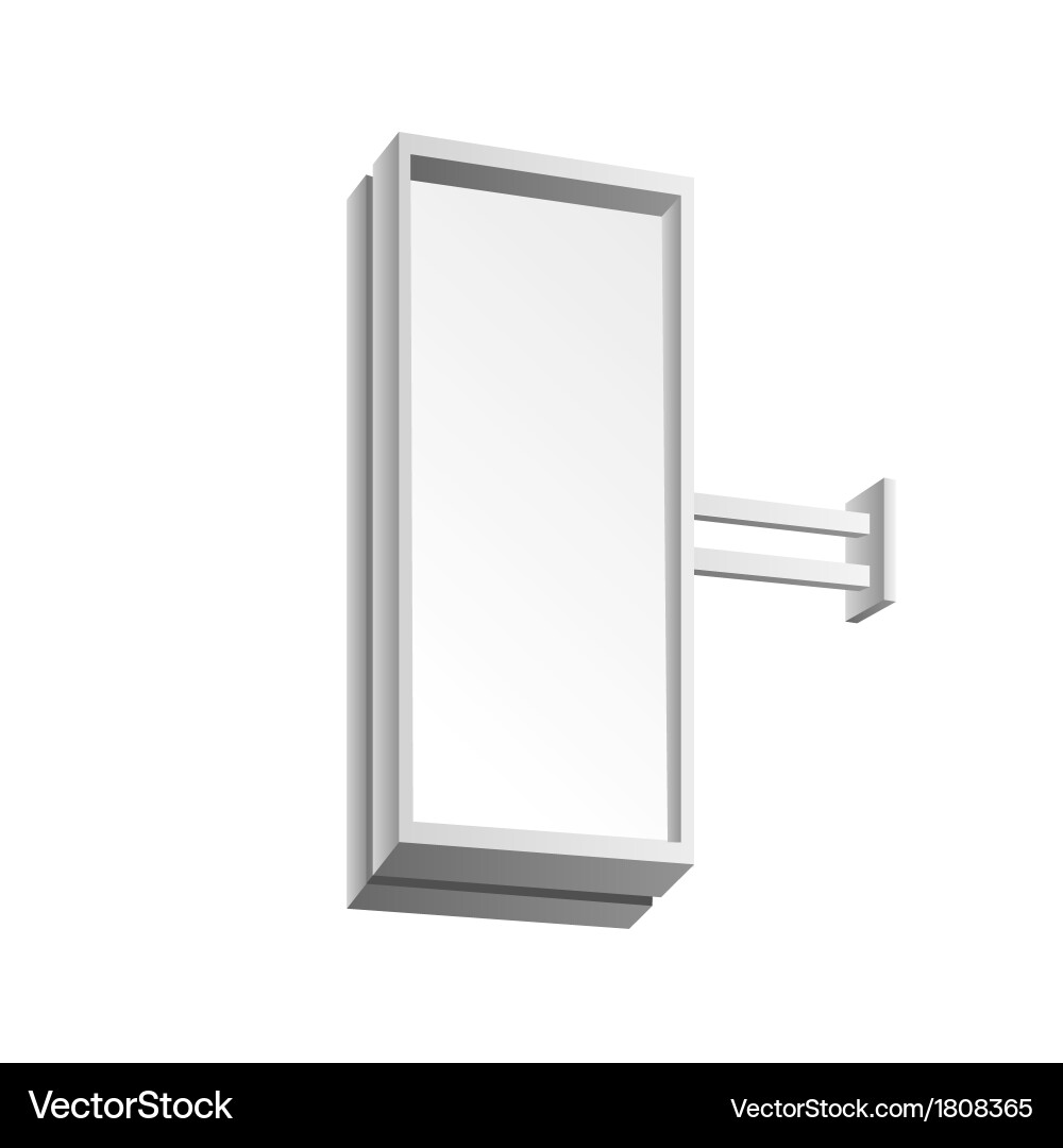 Blank signboard Royalty Free Vector Image - VectorStock