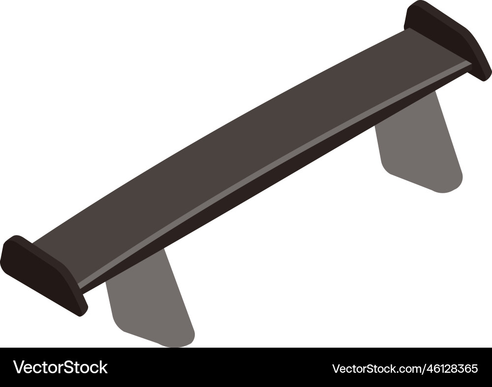 Carbon car spoiler composition Royalty Free Vector Image