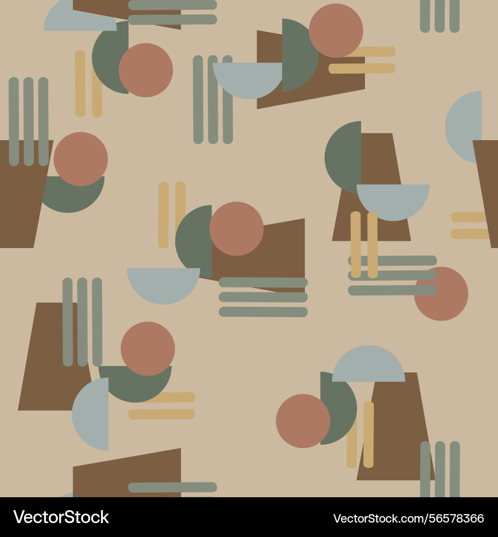 An abstract of geometric objects circles bold Vector Image