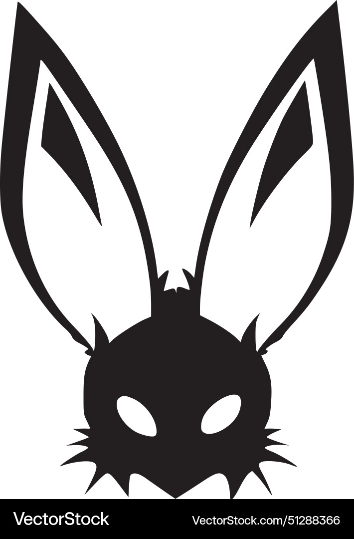 Bunny ears - minimalist and flat logo Royalty Free Vector