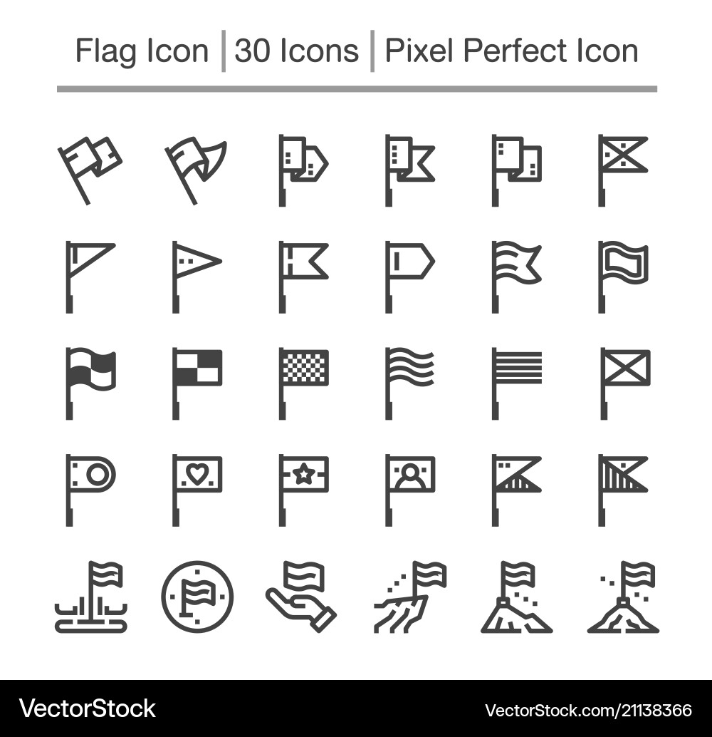Flag icon Royalty Free Vector Image - VectorStock