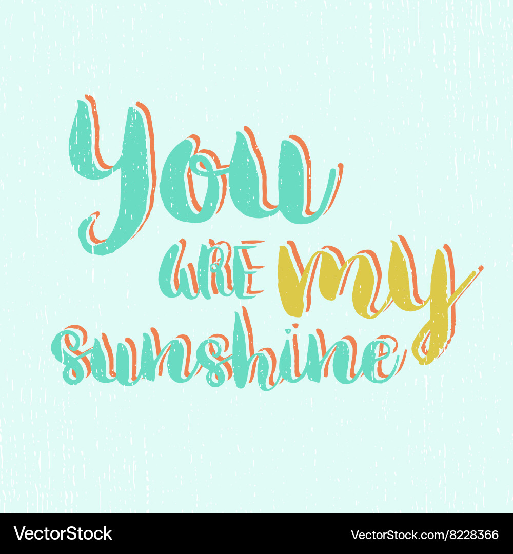 Hand drawn lettering poster Royalty Free Vector Image