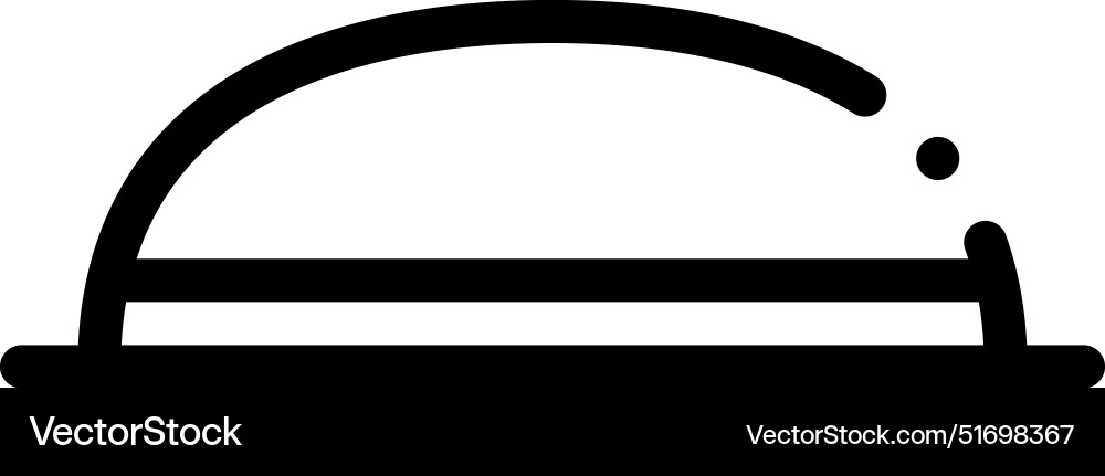 Bump icon thin linear style design isolated Vector Image