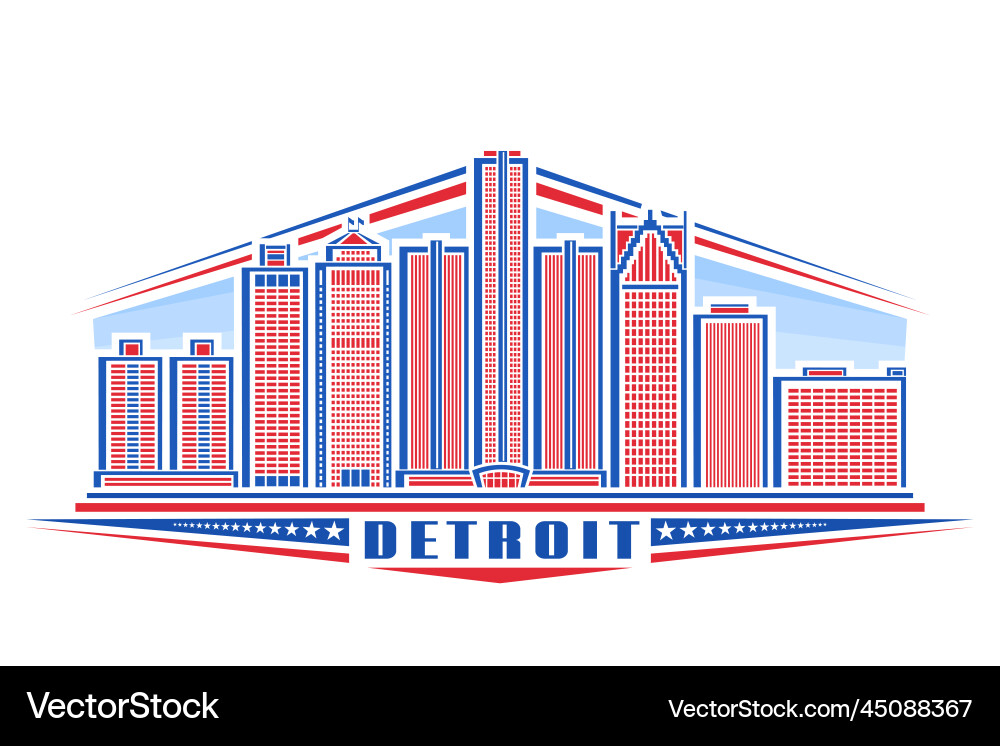 Detroit Royalty Free Vector Image - VectorStock
