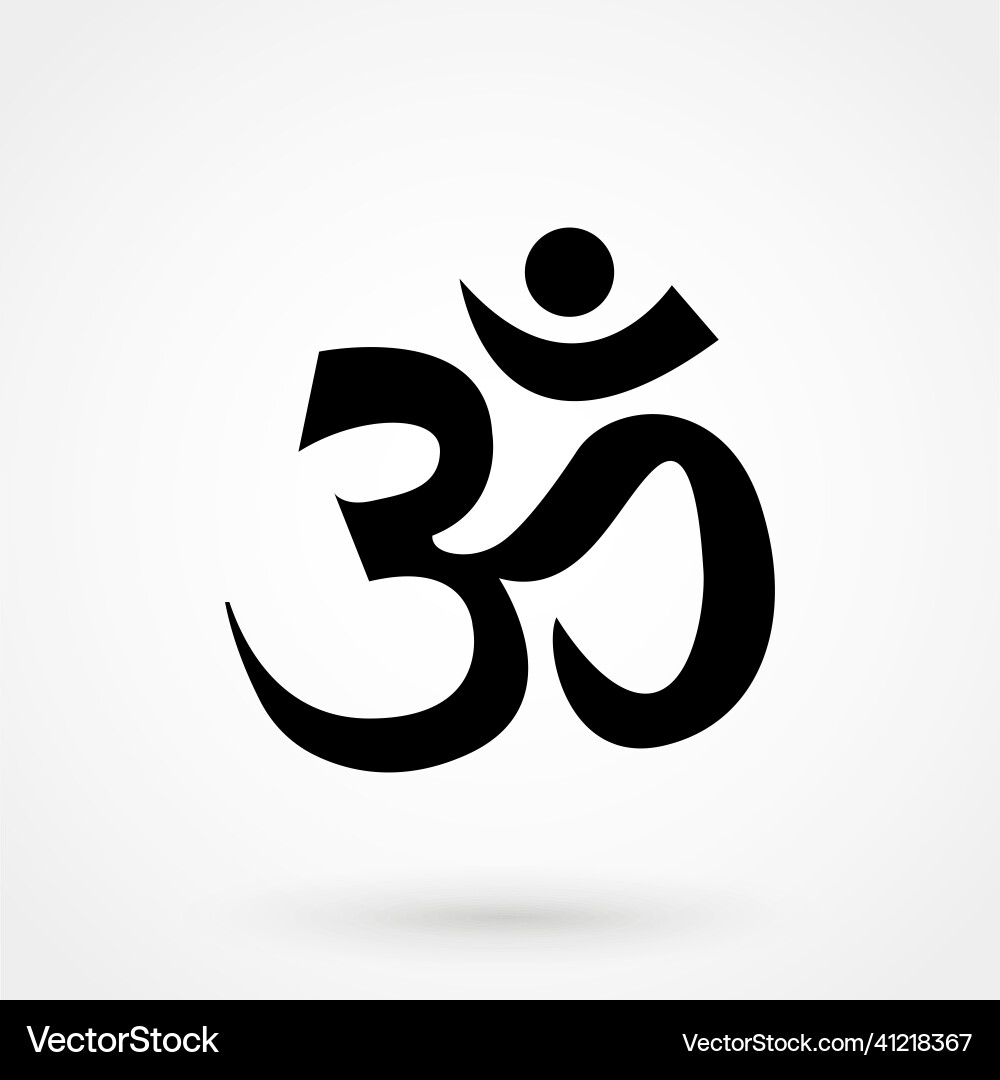 Om sign and symbol Royalty Free Vector Image - VectorStock