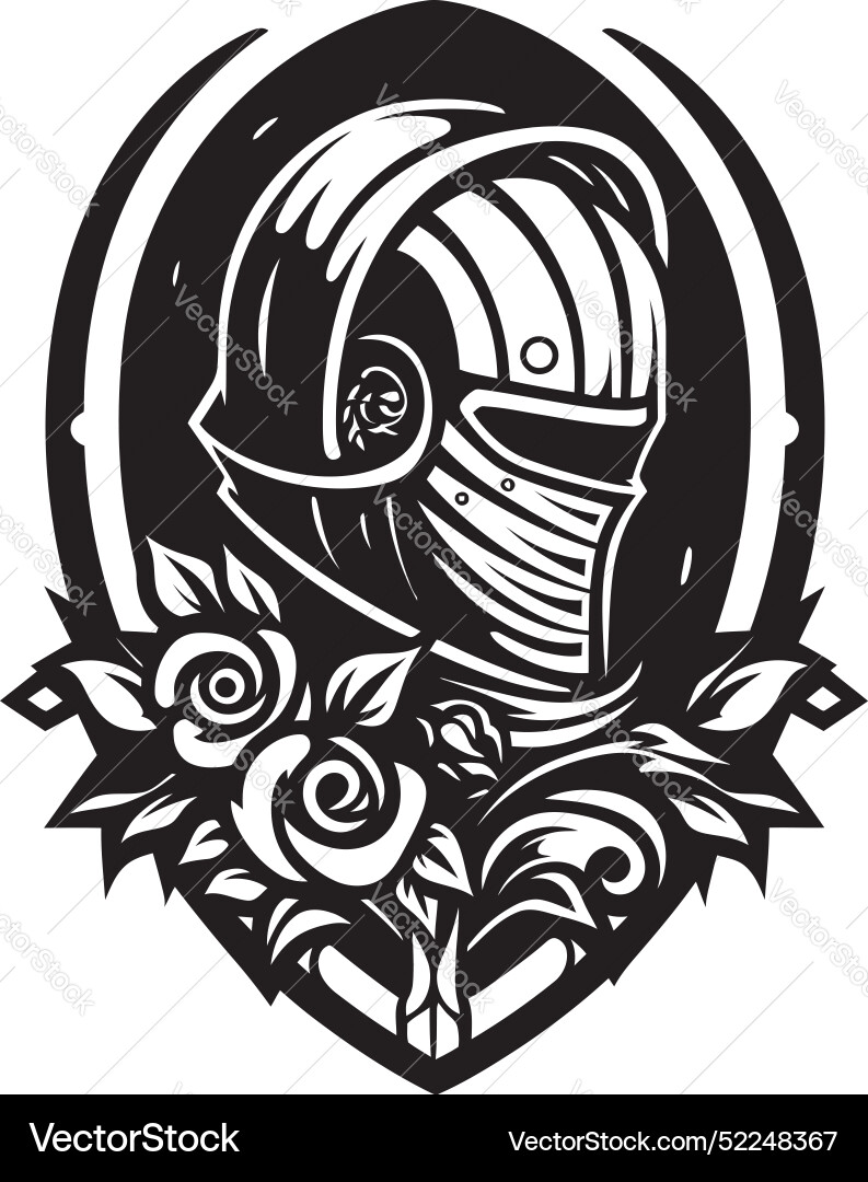 Regretful sorrow elegant sad knight soldier Vector Image
