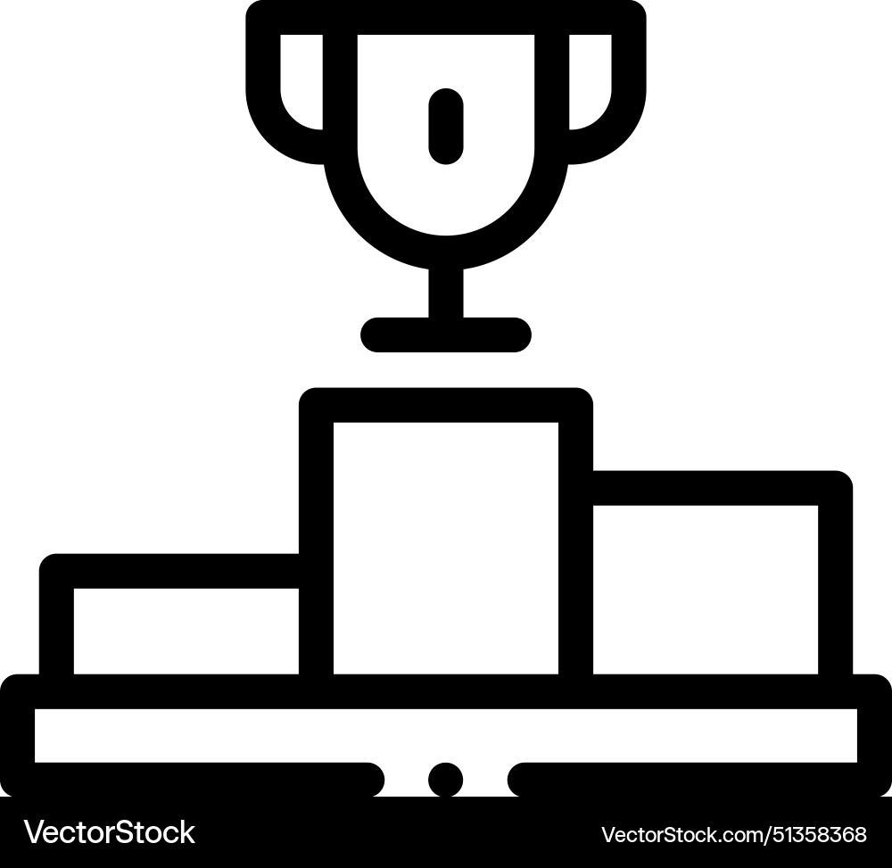 Award icon thin linear style design isolated Vector Image