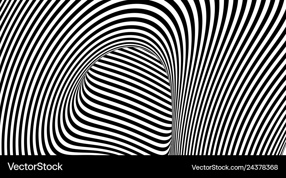 Distorted Optical Illusion Royalty Free Vector Image