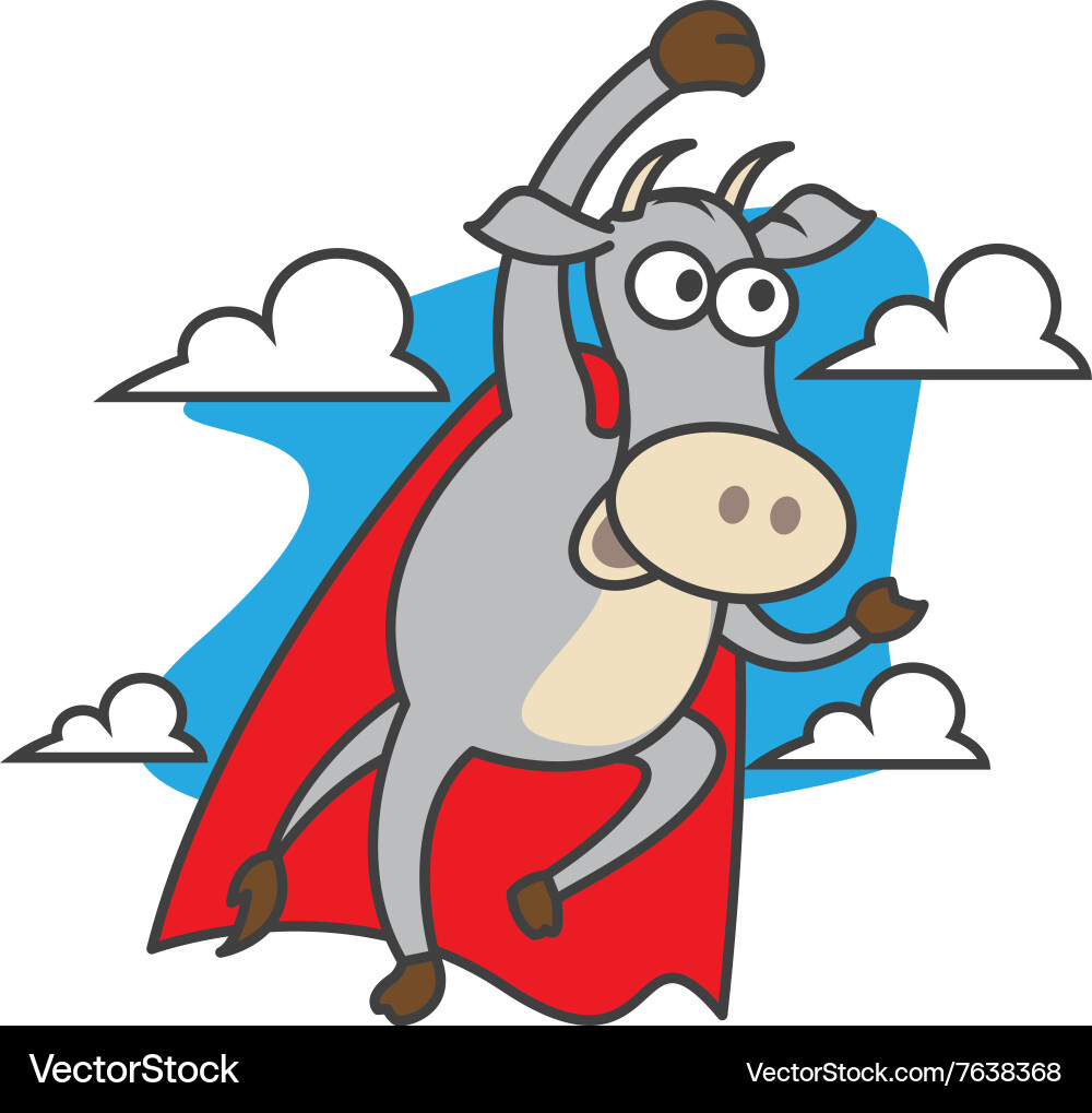 Super cow Royalty Free Vector Image - VectorStock