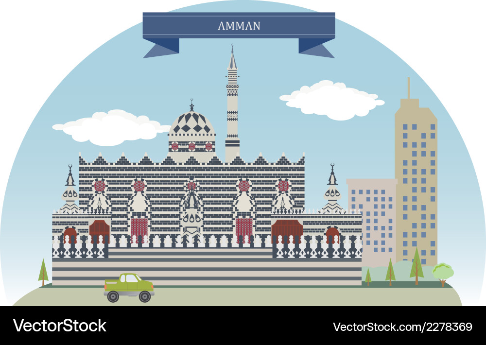 Amman Royalty Free Vector Image - VectorStock