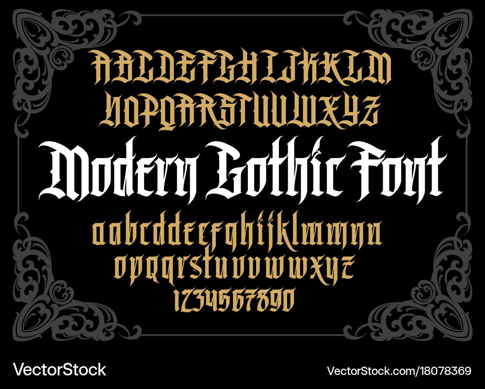 Retro alphabet Royalty Free Vector Image - VectorStock