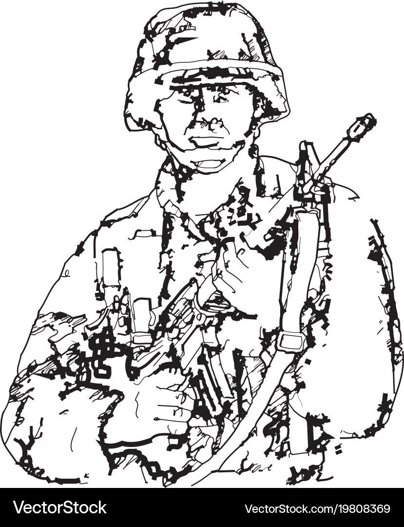 Soldier Royalty Free Vector Image - VectorStock