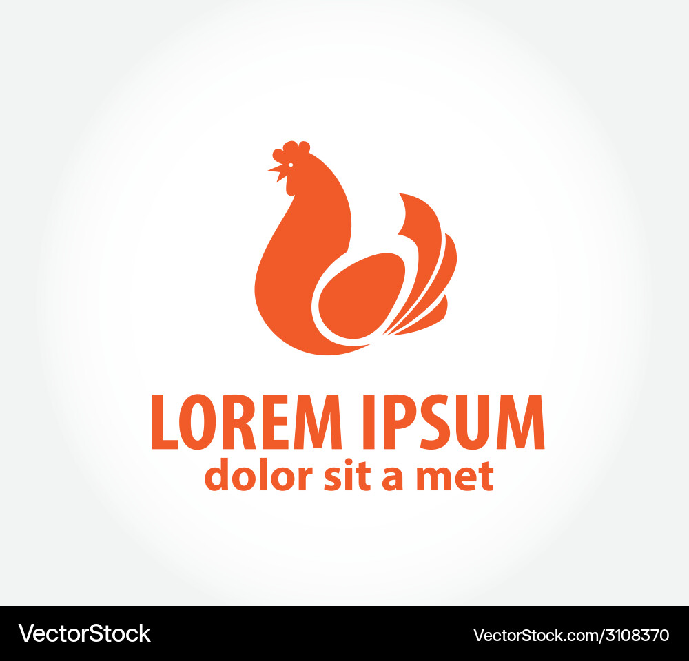 Chicken logo Royalty Free Vector Image - VectorStock