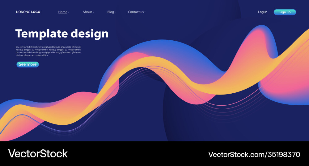 Color gradient background design abstract Vector Image