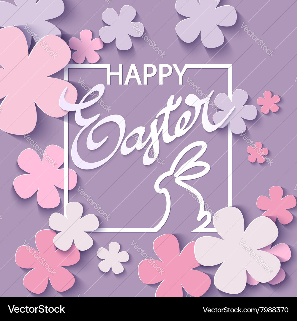 Happy easter background Royalty Free Vector Image