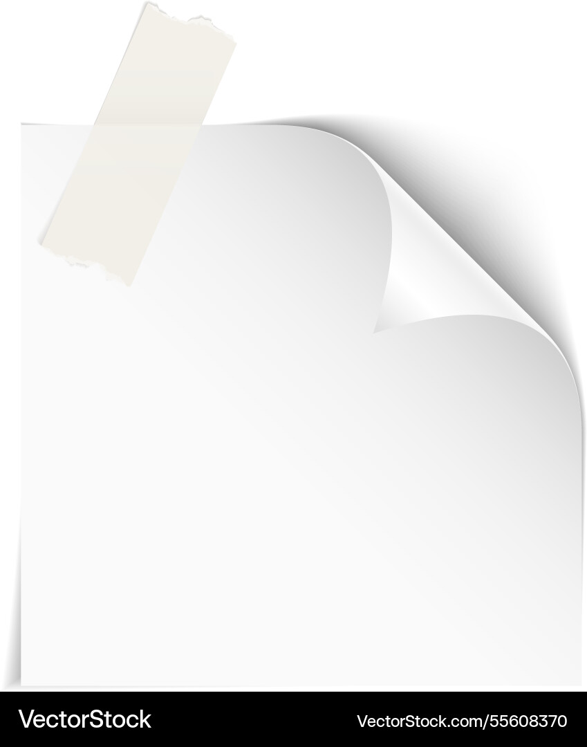 Paper on white concept Royalty Free Vector Image