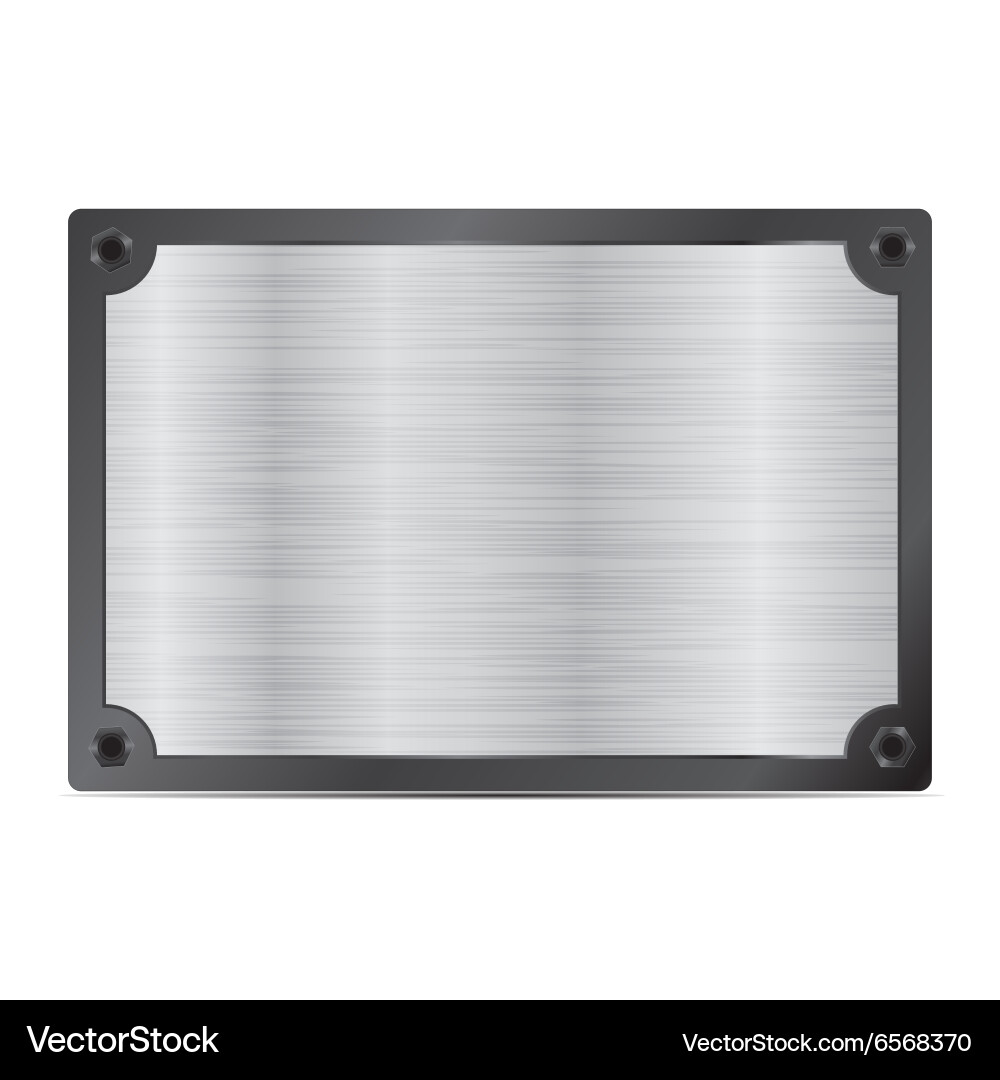 Stainless Steel Metal Plate Texture Royalty Free Vector