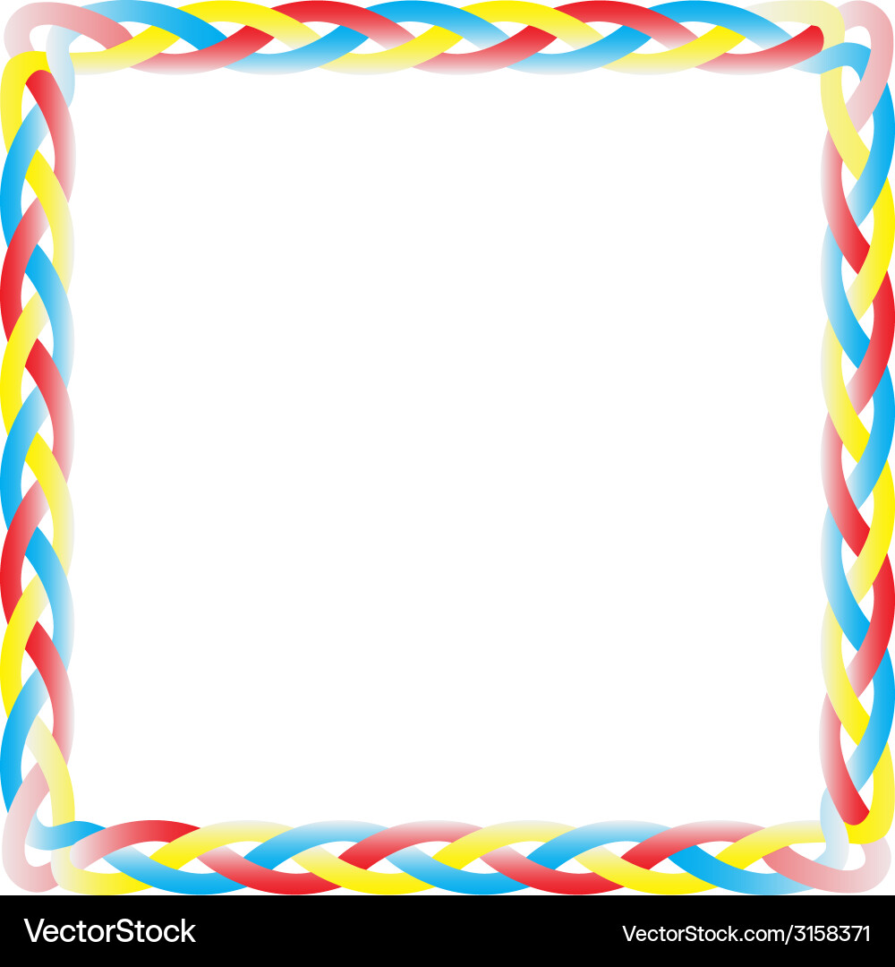 Color box braid Royalty Free Vector Image - VectorStock