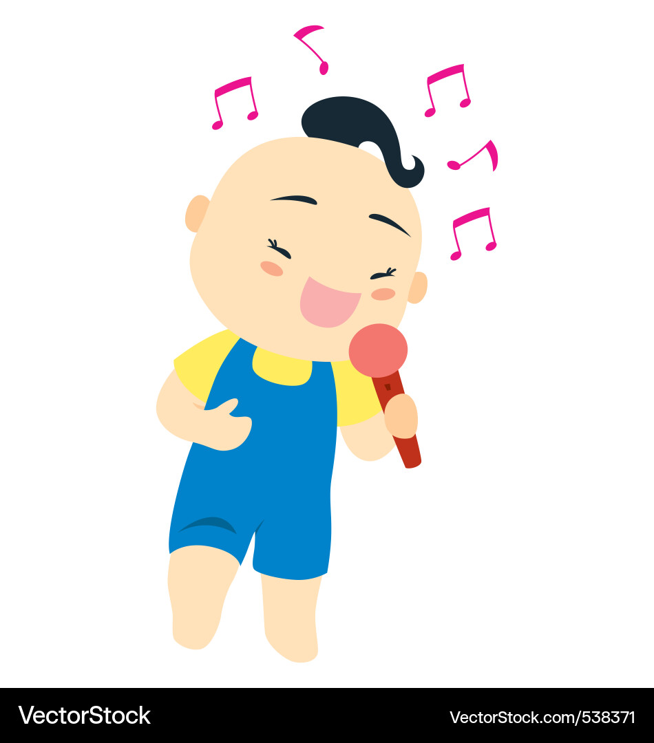 Karaoke singer Royalty Free Vector Image - VectorStock