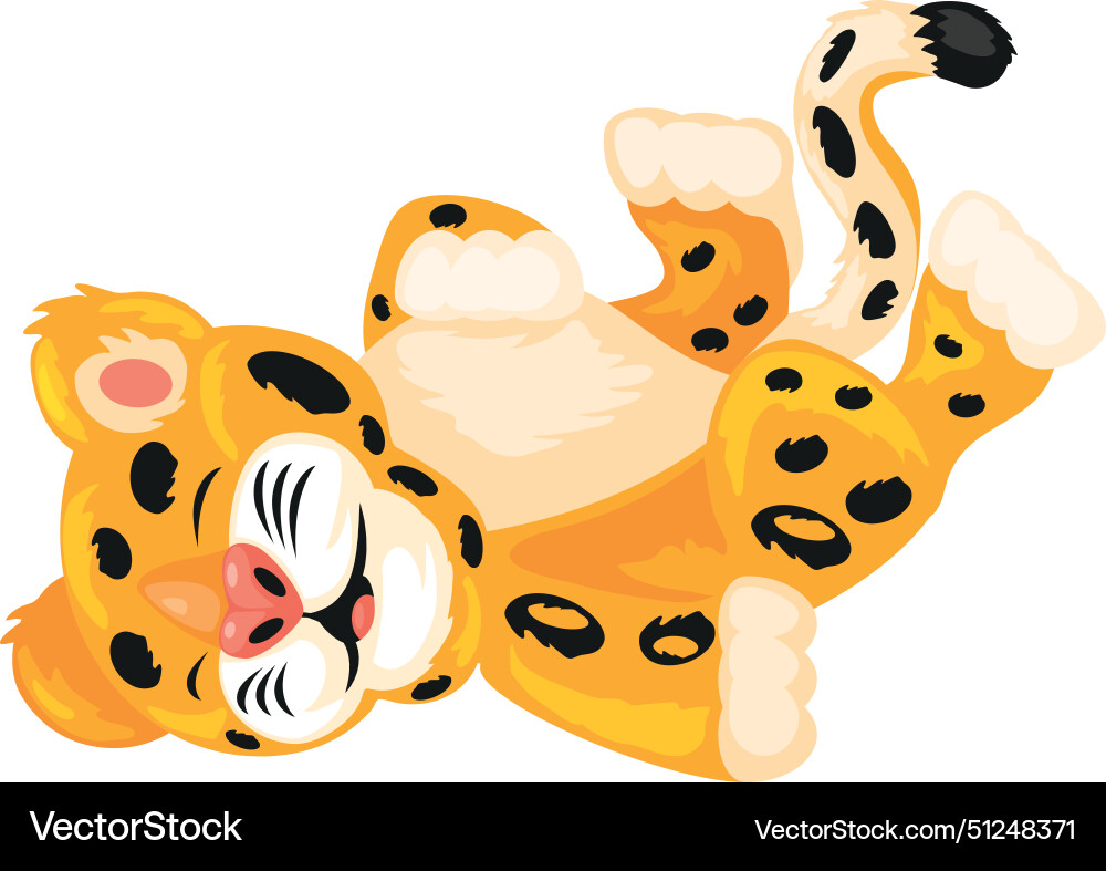 Leopard beast cartoon Royalty Free Vector Image